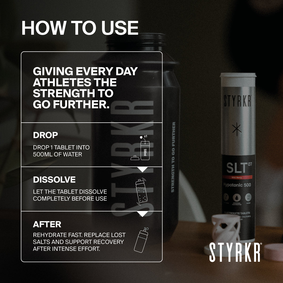 SLT07 Hydration Tablets 500MG Sodium | STYRKR